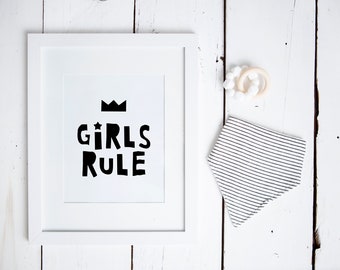 Girls rule | Etsy