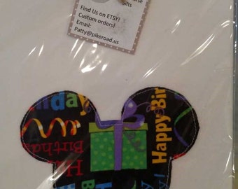 Happy Birthday Mouse Ears The Original Hand Embelished With