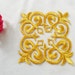 Gold patch Gold applique DIY patch 2pcs