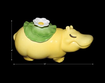 Hippo cookie jar | Etsy