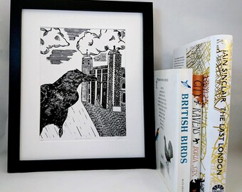 Bird linocut | Etsy