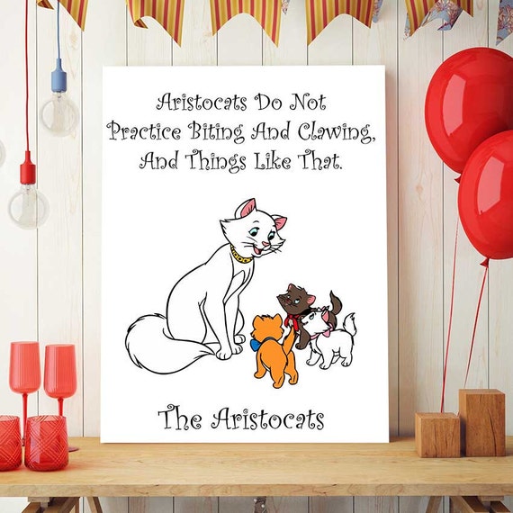Die Aristocats Print Disney Zitate Aristocats Druckbare