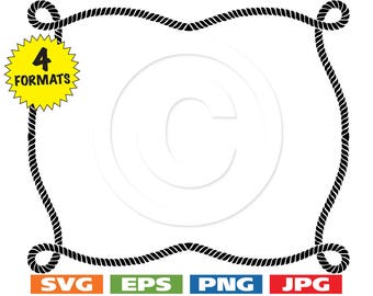 Oval Rope Border Clip Art Image Svg Soidergi