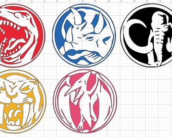Power rangers decal | Etsy