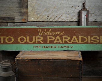 Paradise sign | Etsy