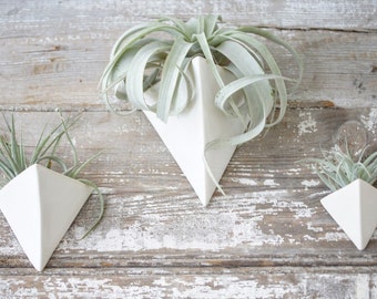 Hanging Pyramid Planter Modern Mid Century Home Decor MADE TO