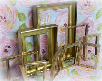 Gold metal frame | Etsy