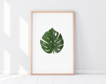 Monstera print | Etsy