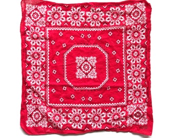 Red bandana | Etsy