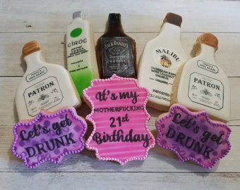 21st birthday cookie | Etsy