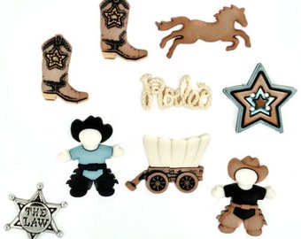 Cowboy buttons | Etsy