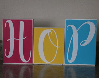 EASTER BLOCKS for Easter word and home decor