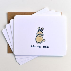 Rabbit thank you | Etsy