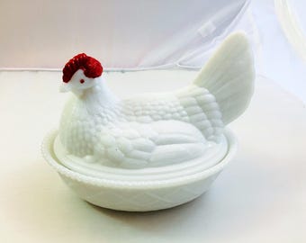 Chicken candy dish | Etsy