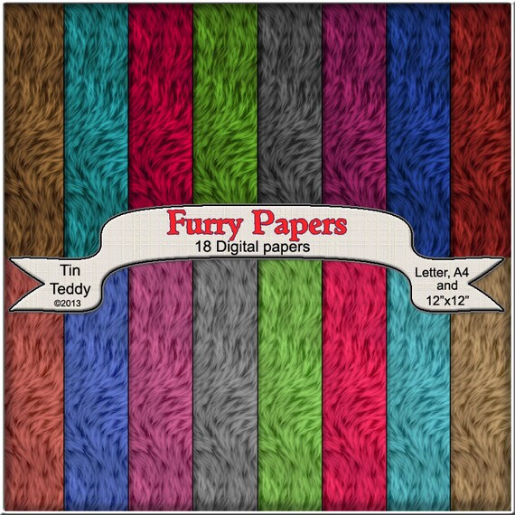 Digital Furry Papers Printable Fur Backgrounds for your