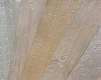 Embossed wallpaper | Etsy