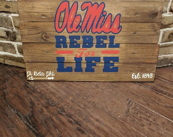 Ole miss sign | Etsy
