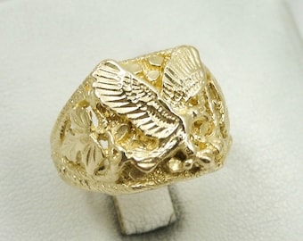 Mens eagle ring | Etsy