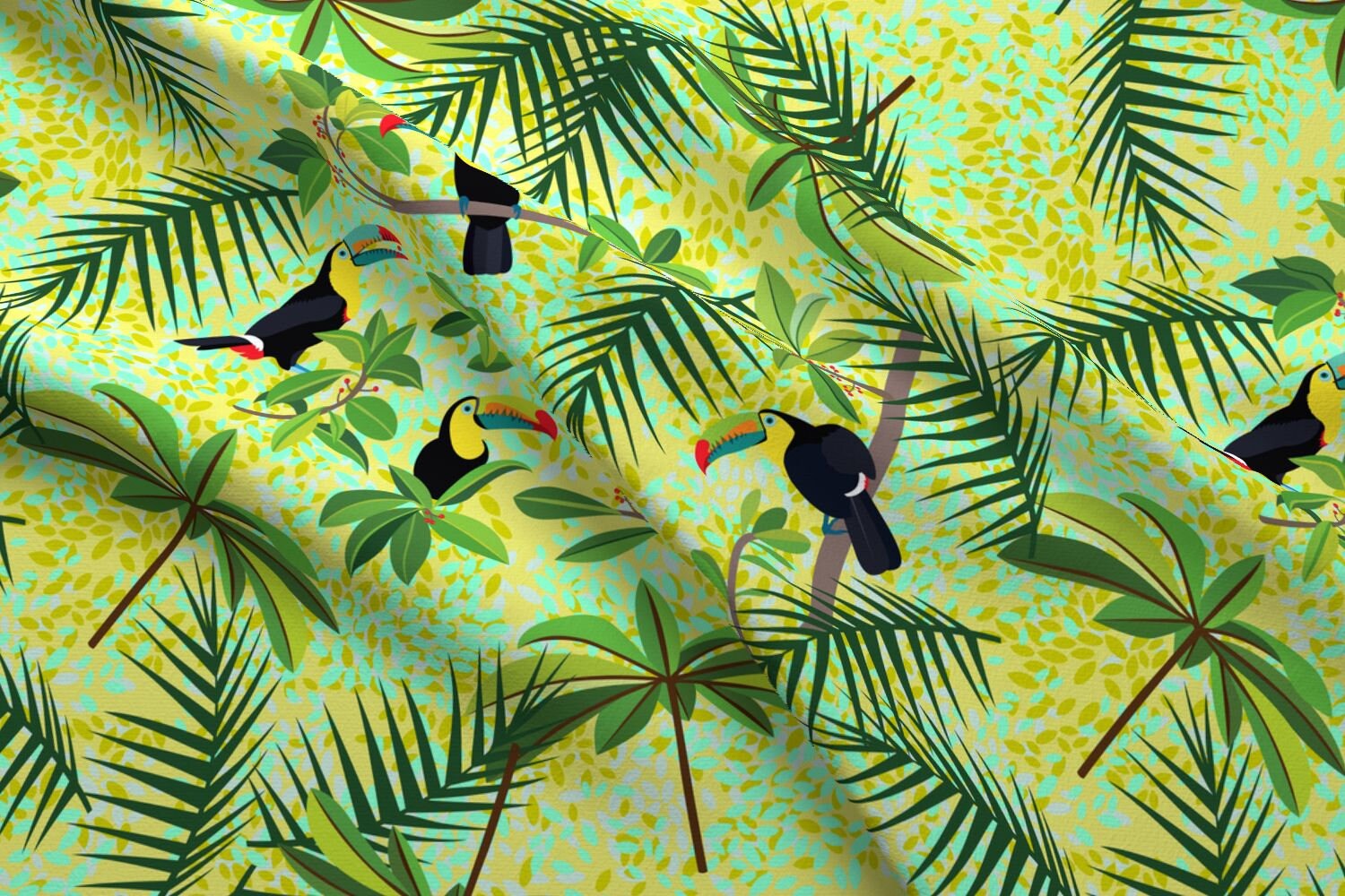 Toucans Fabric Toucans By Ornaart Toucans Tropical Exotic