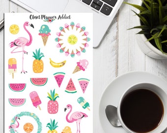 Tropical stickers | Etsy