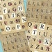 LETTERS alphabet Collage Digital Images printable download