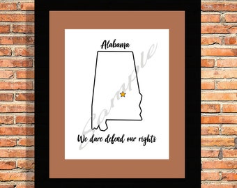 State of alabama | Etsy