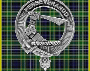 Gray Clan Crest Scottish Cap Badge CB02