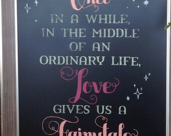 Once upon a time sign | Etsy