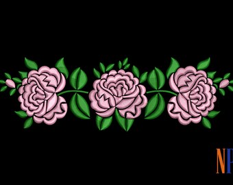 Rose embroidery | Etsy