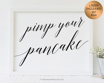 Pancake bar sign | Etsy