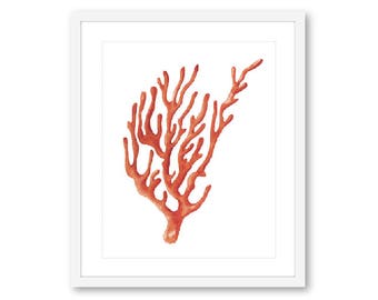 Coral artwork | Etsy