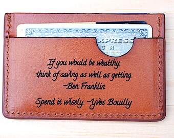 Slim wallet | Etsy