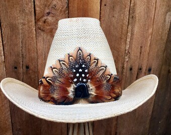 Cowboy hat feathers | Etsy