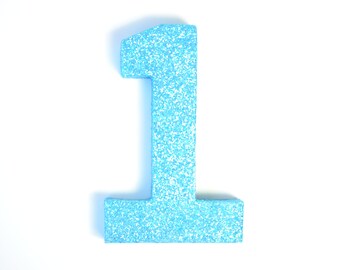 Glitter number | Etsy