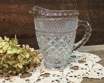 Cut glass pitcher | Etsy