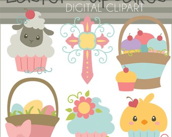 Easter Clipart Spring Sheep Personal and Limited Commercial