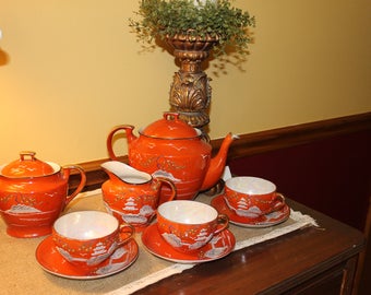 Japanese tea set | Etsy