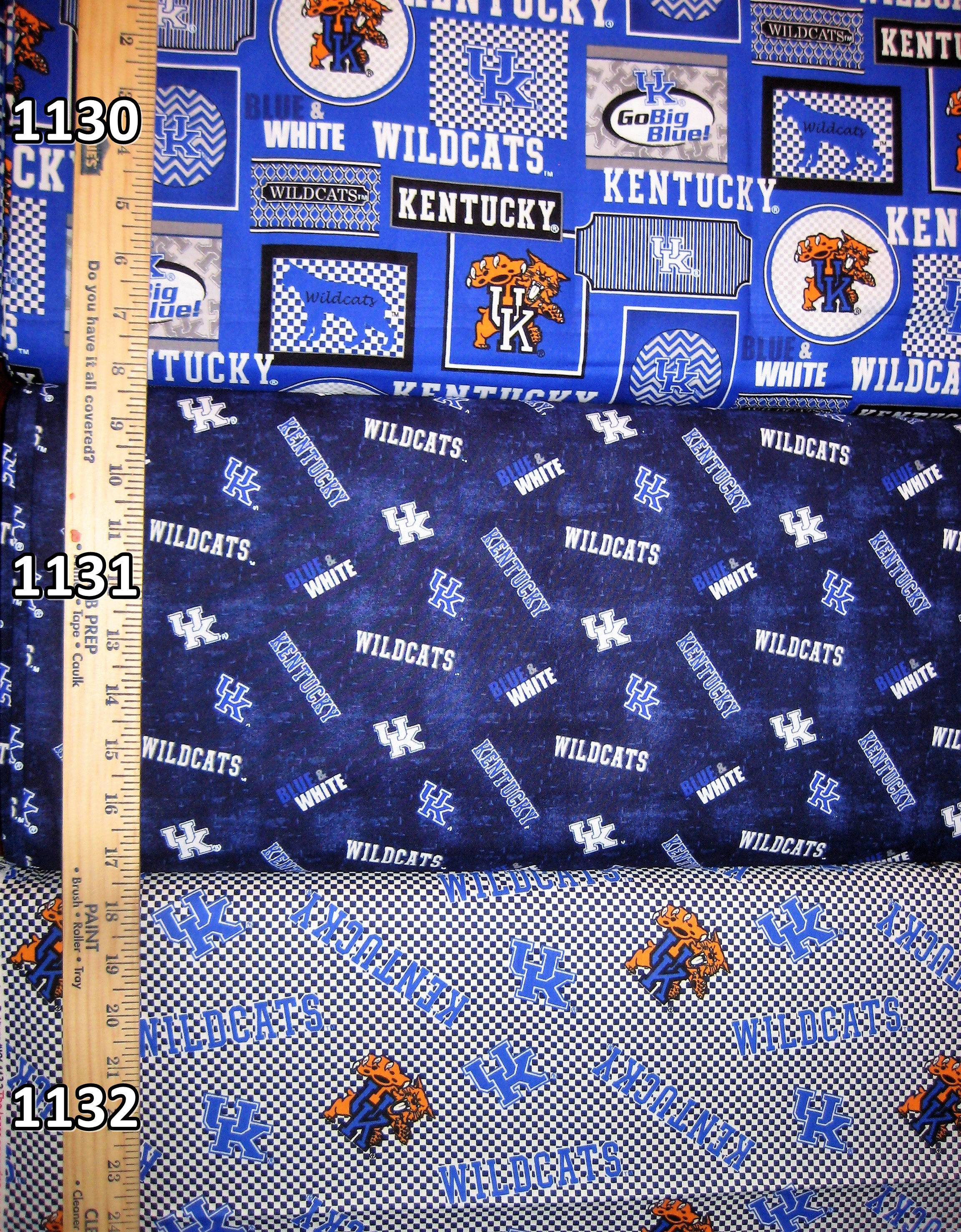 NCAA University of Kentucky Wildcats Blue & White College Logo