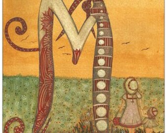 Illuminated letter m | Etsy