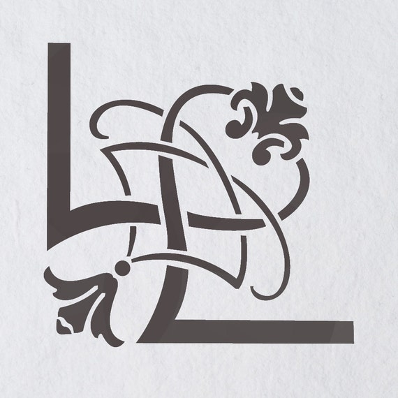 Corner Stencil Reusable Template 055 for Wall DIY decor