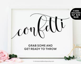 Confetti sign | Etsy