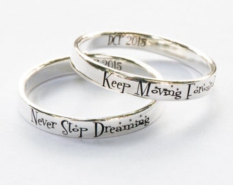 BEST FRIEND RINGPersonalized Ring Silver RingFriendship