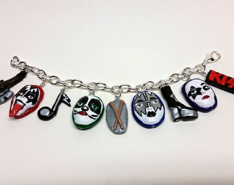 KISS Rock Band Face Paint Counted Cross Stitch Pattern PDF