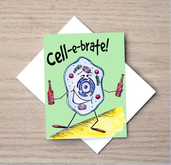 Celebration Card Science Card Pun Card Cell Card