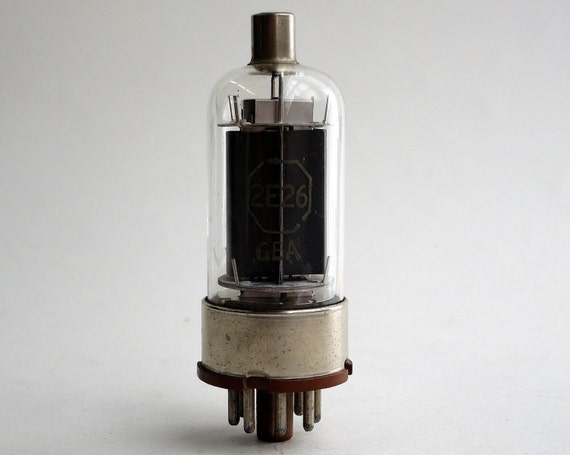 RCA 2E26 vacuum tube compact octal transmitting tube black