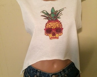 Skeleton crop top | Etsy