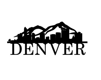 Denver Wall Art Denver Skyline Panorama Denver