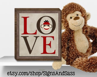 Sock monkey decor | Etsy