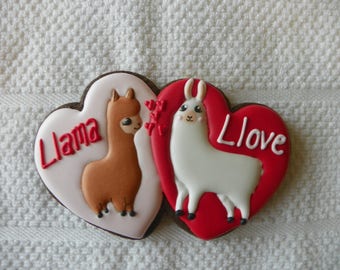 Llama cookies | Etsy
