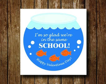 Fish bowl valentine | Etsy